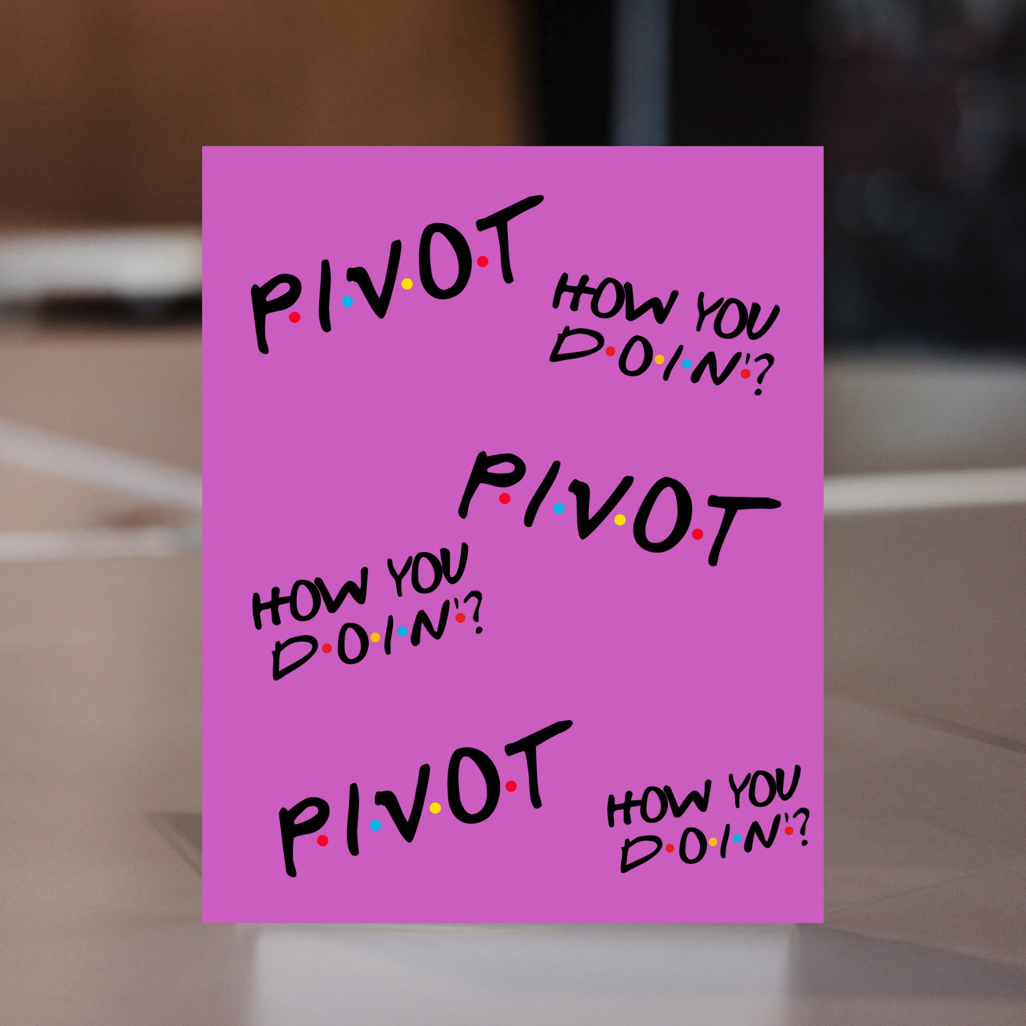 Friends Printable Party Signs Friends TV Show Friends - Etsy