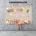 Back to School Welcome Sign, Classroom Poster, Boho Theme, Classroom ...