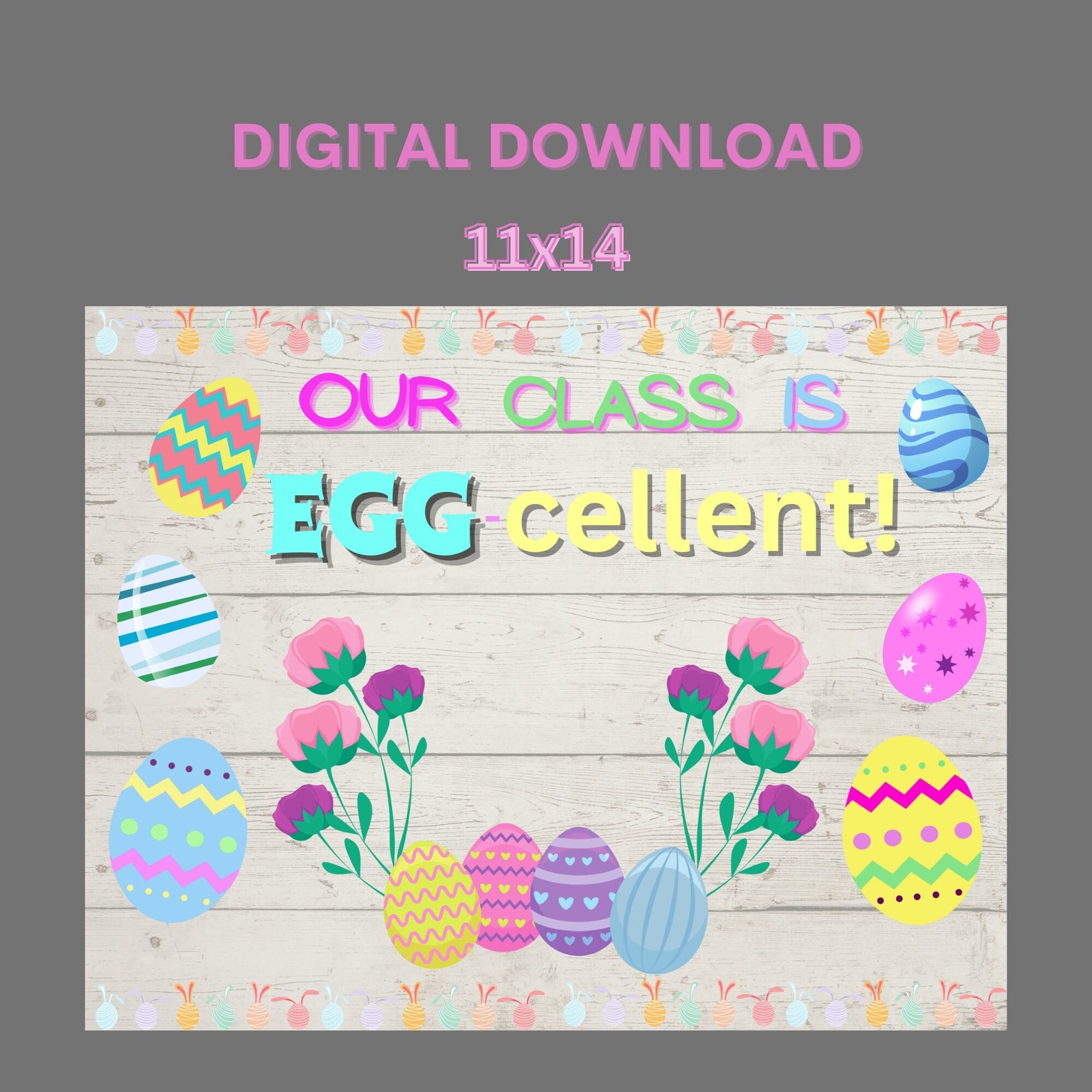 Classroom Bulletin Board, Easter Poster, Classroom Decor, Wall ...