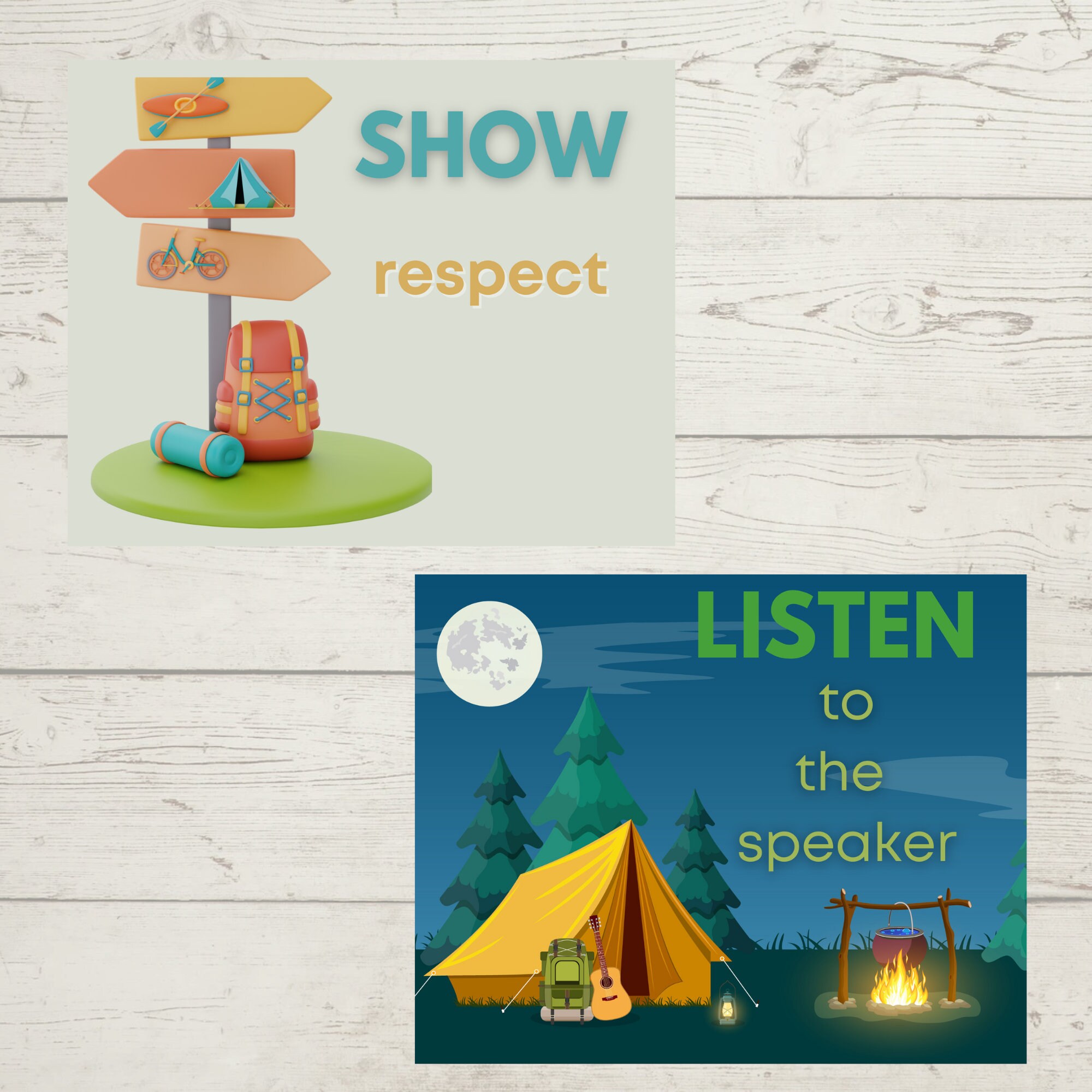 Classroom Rules, Camp Rules, Classroom Posters, Bulletin Board, Camp ...