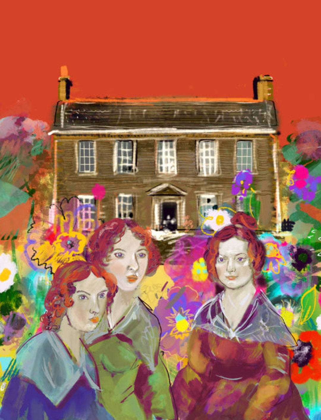 Yorkshire Bronte Sisters Haworth Inspirational Print Strong Women ...