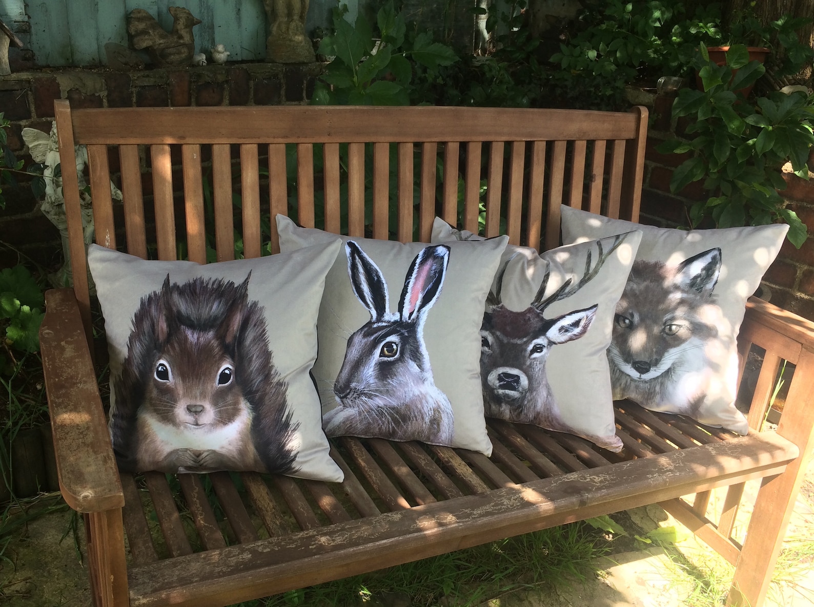 Hare Cushion Cover Looking Left or Right Handmade in Velvet - Etsy