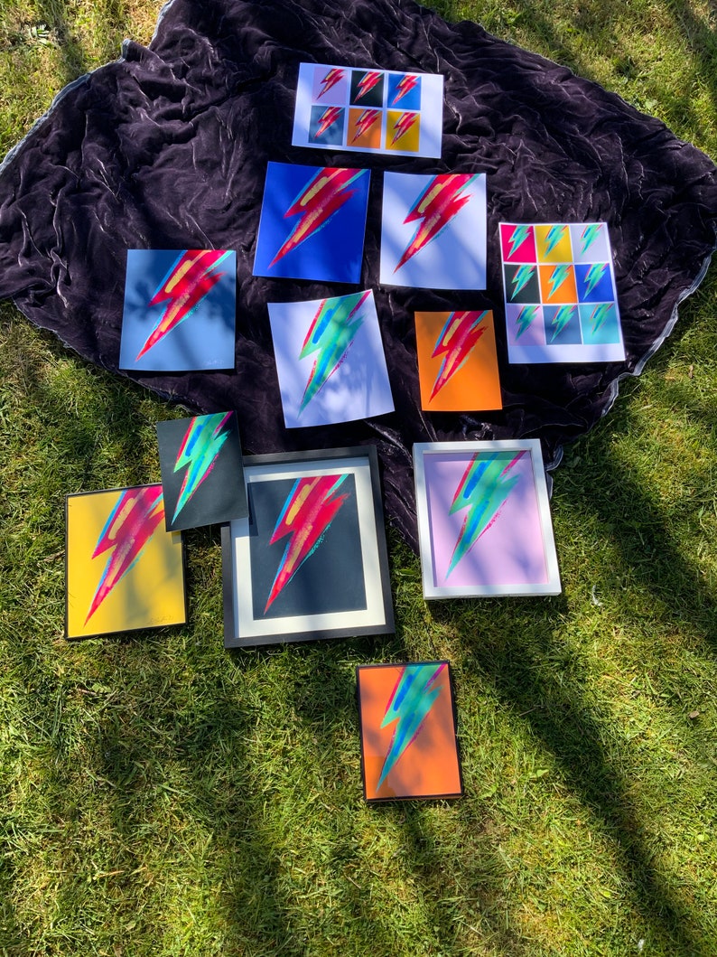 Lightning Bolt Glam Rock Flash 70 80s Orange Velvet Cushion - Etsy UK