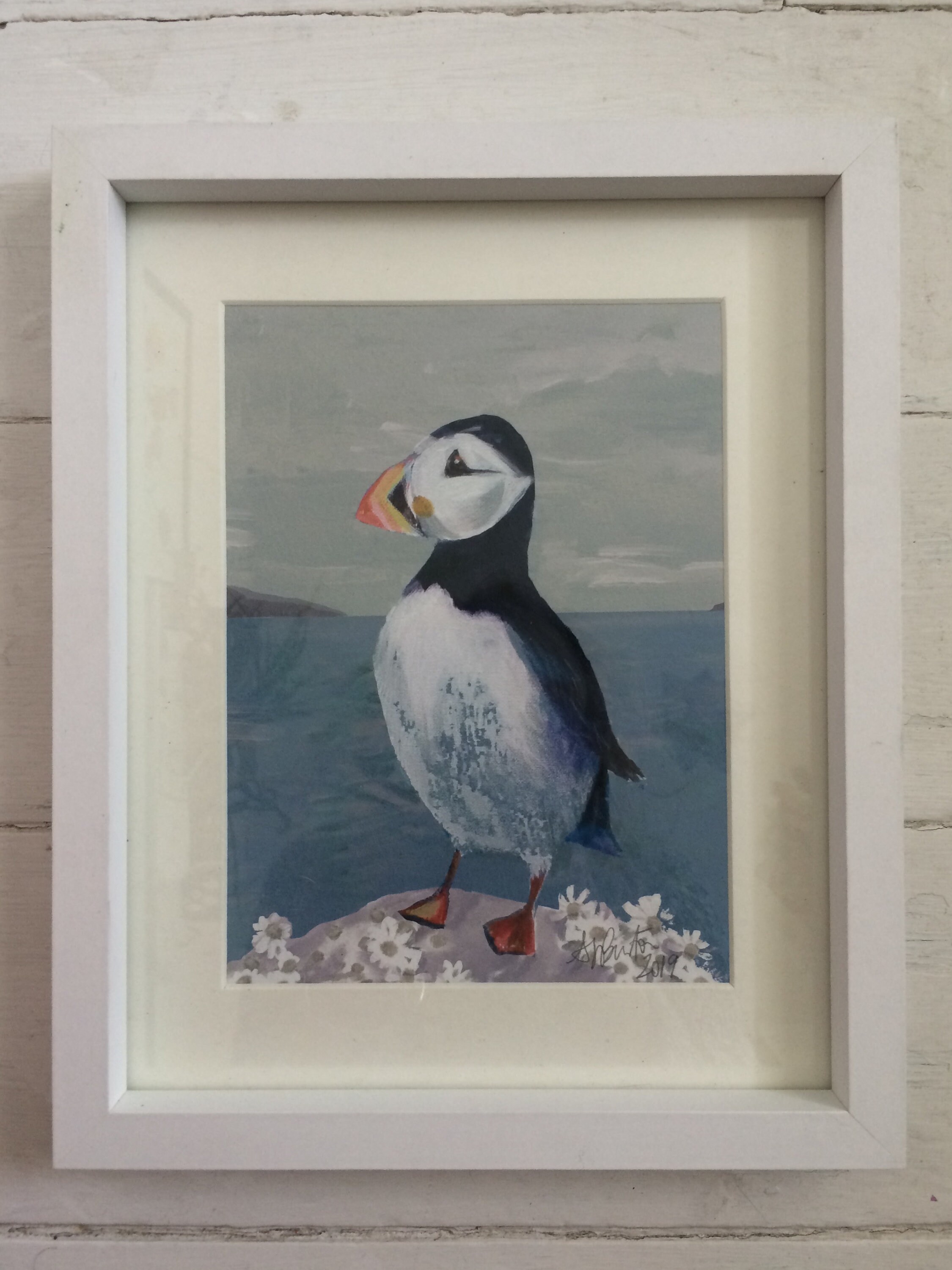 Puffin Print Signed Available Framed FAST POST Charming - Etsy UK