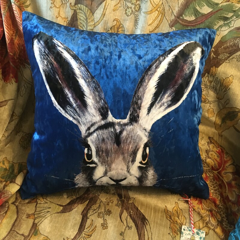 Hare Cushion - Etsy UK