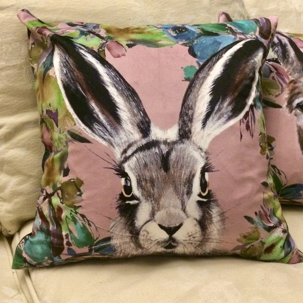 Hare Cushion - Etsy UK