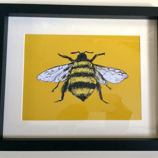 Bee Print - Etsy UK
