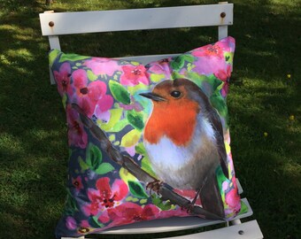 Robin Cushion - Etsy UK