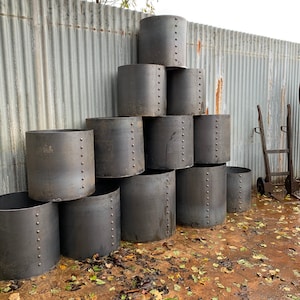 Corten Steel Plant Pots Reclaimed Rivets - Etsy