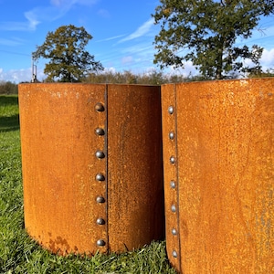 Corten Steel Plant Pots Reclaimed Rivets - Etsy