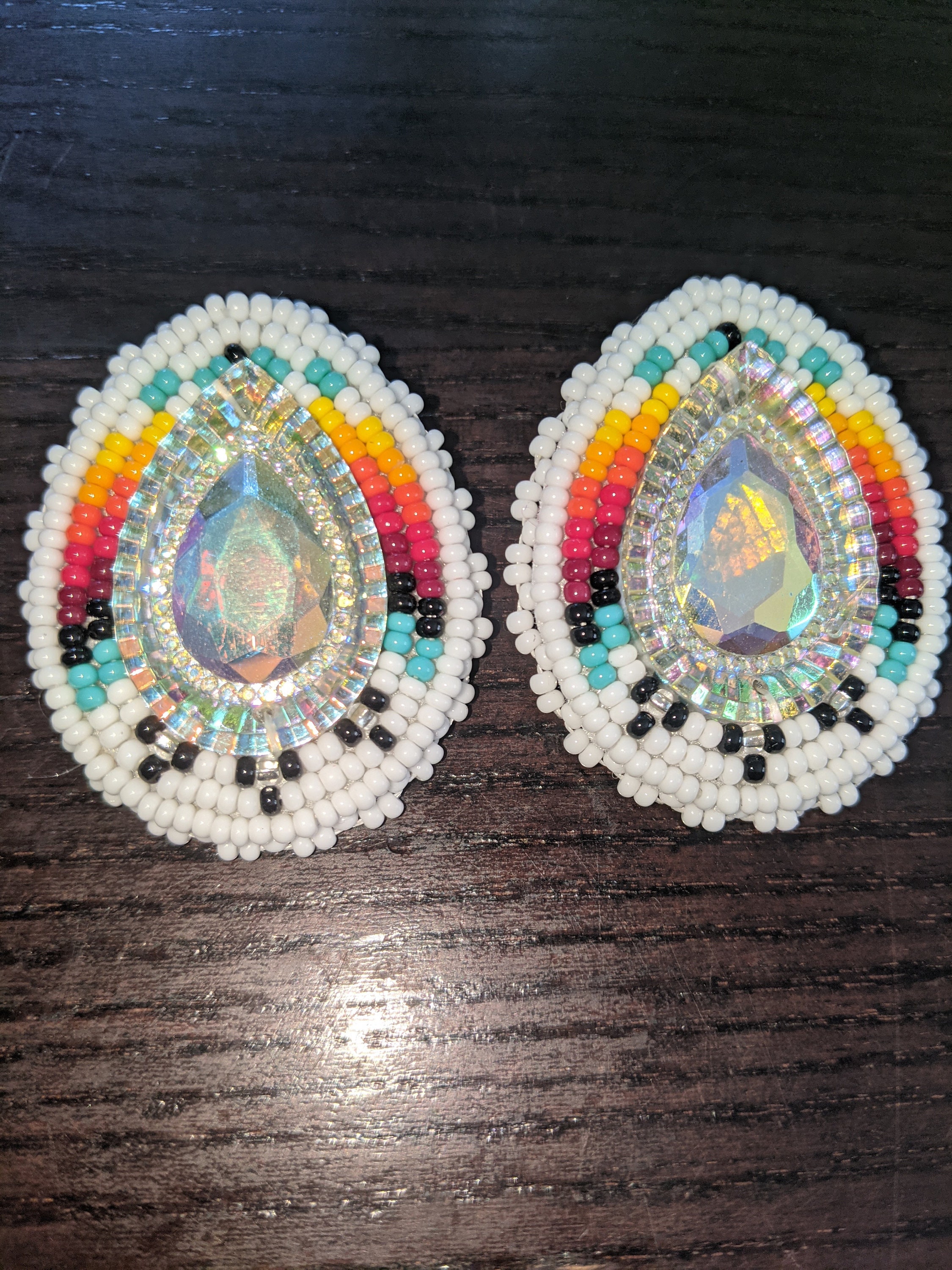 Beaded Earrings - Etsy