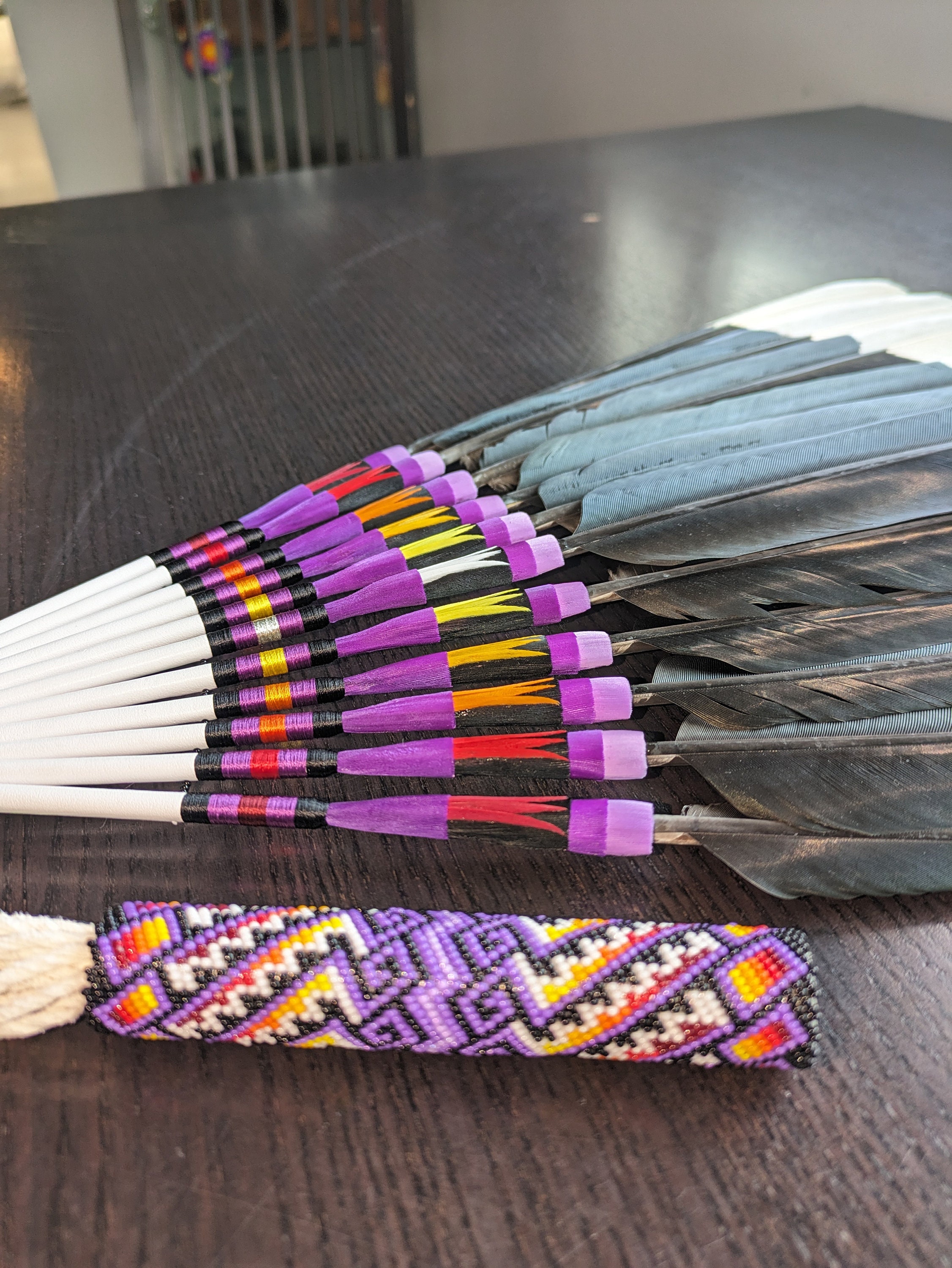 Hornbill Peyote Fan - Etsy