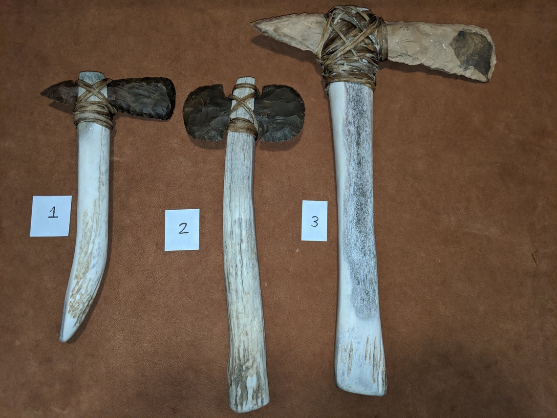 Flint Knapped Stone Tomahawks Etsy