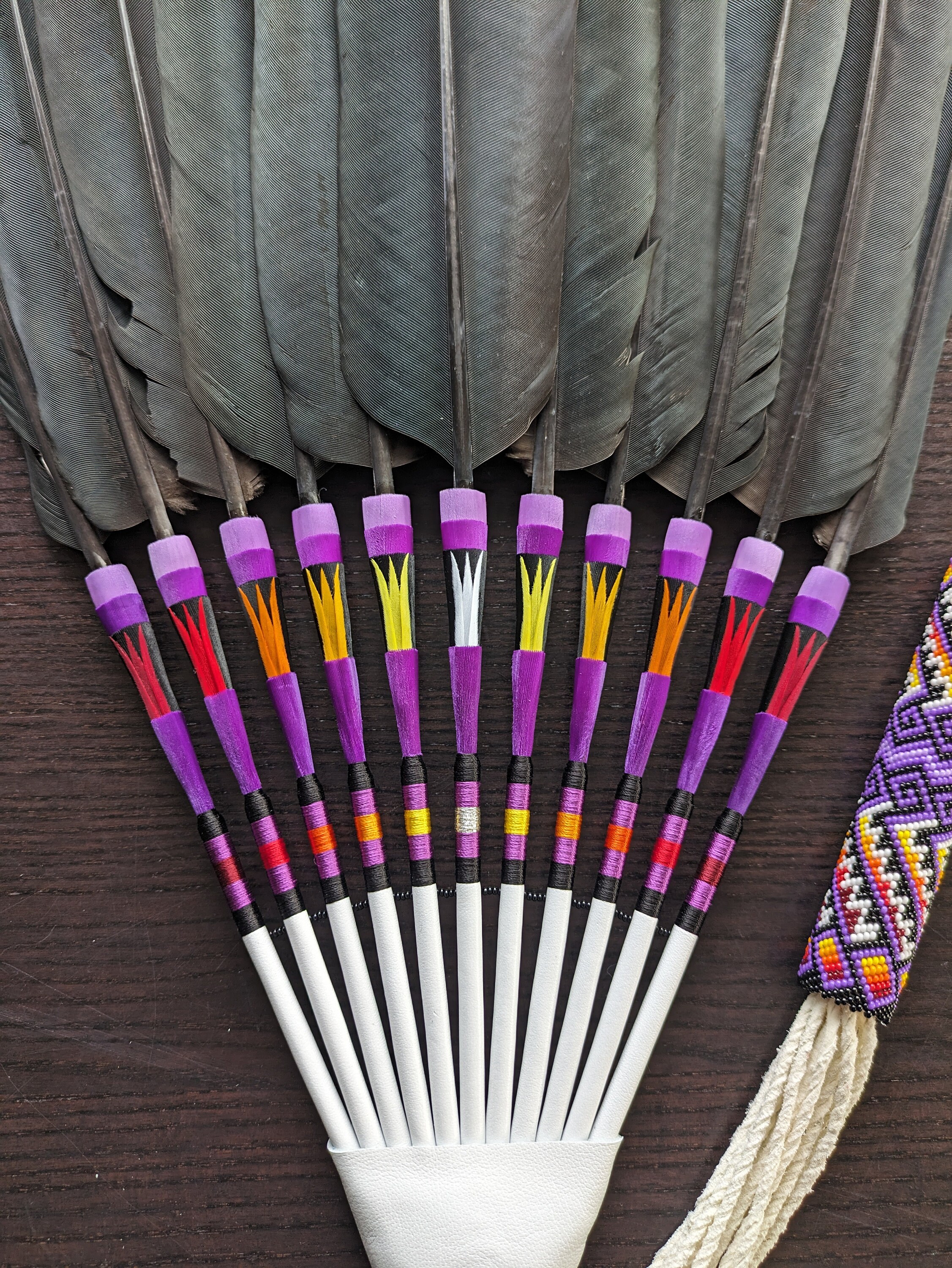 Hornbill Peyote Fan - Etsy