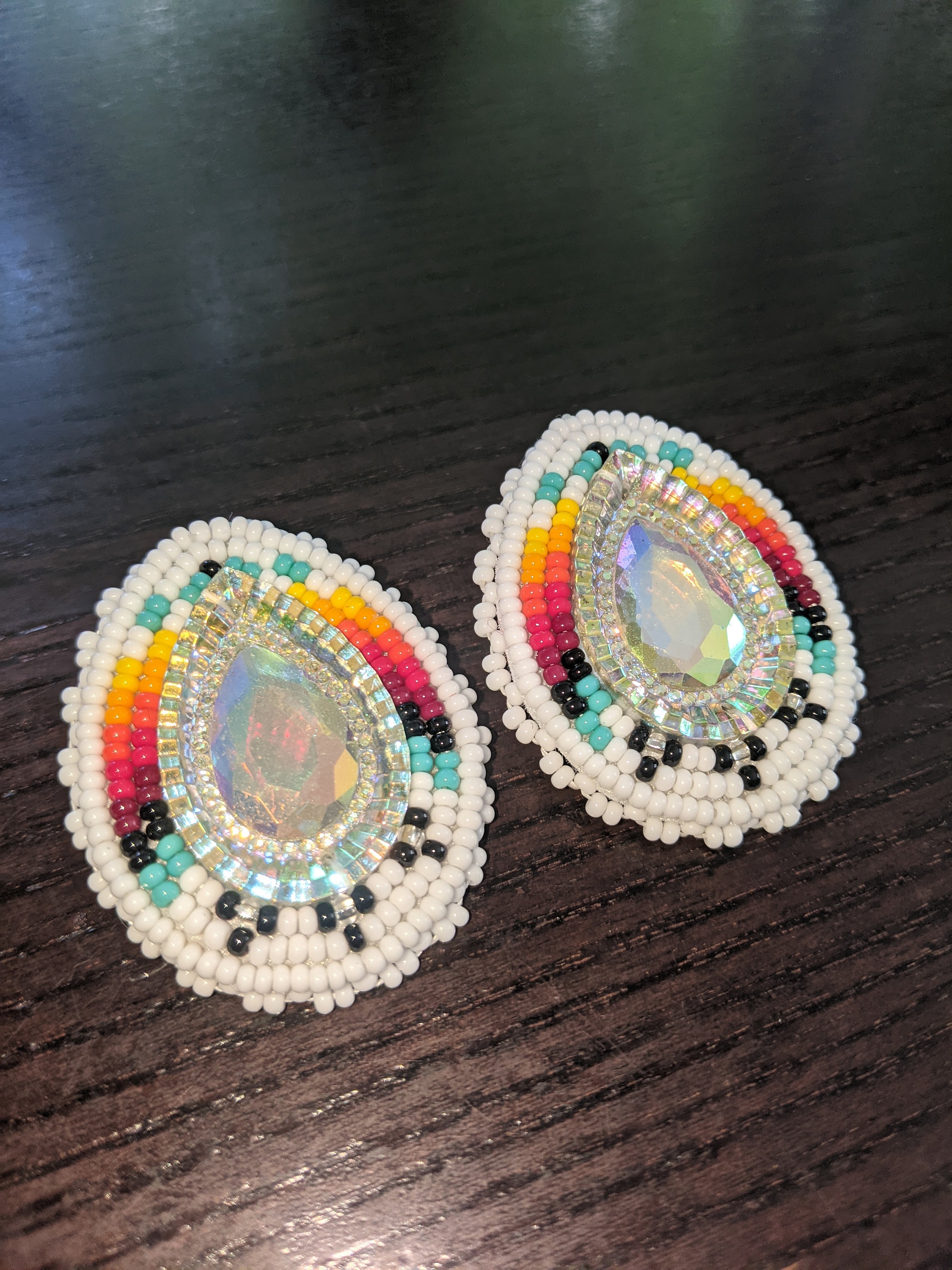 Beaded Earrings - Etsy