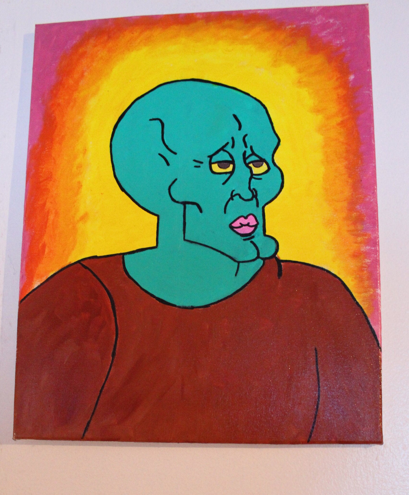 Handsome Squidward Print | Etsy