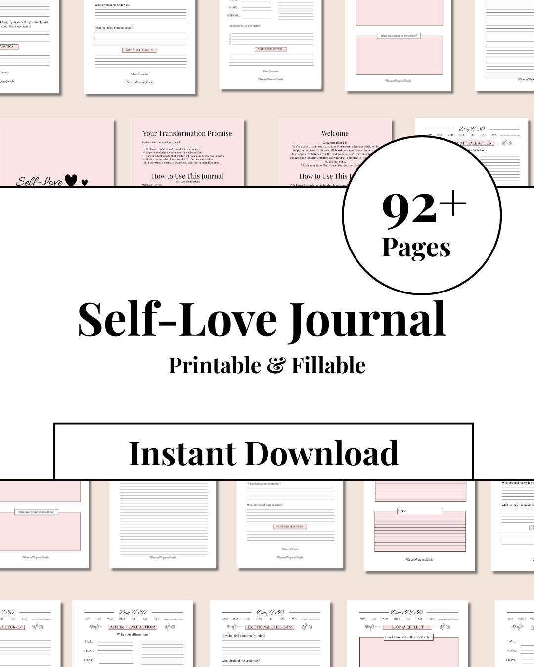 Self-love Journal – 30-day Guided Digital Download PDF - Etsy