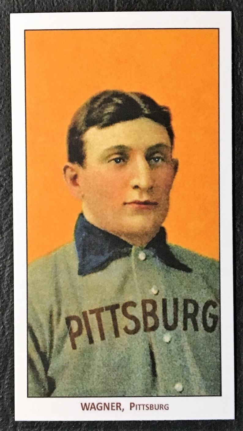 1909 T206 Honus Wagner Reprint Mint Condition Pittsburgh - Etsy