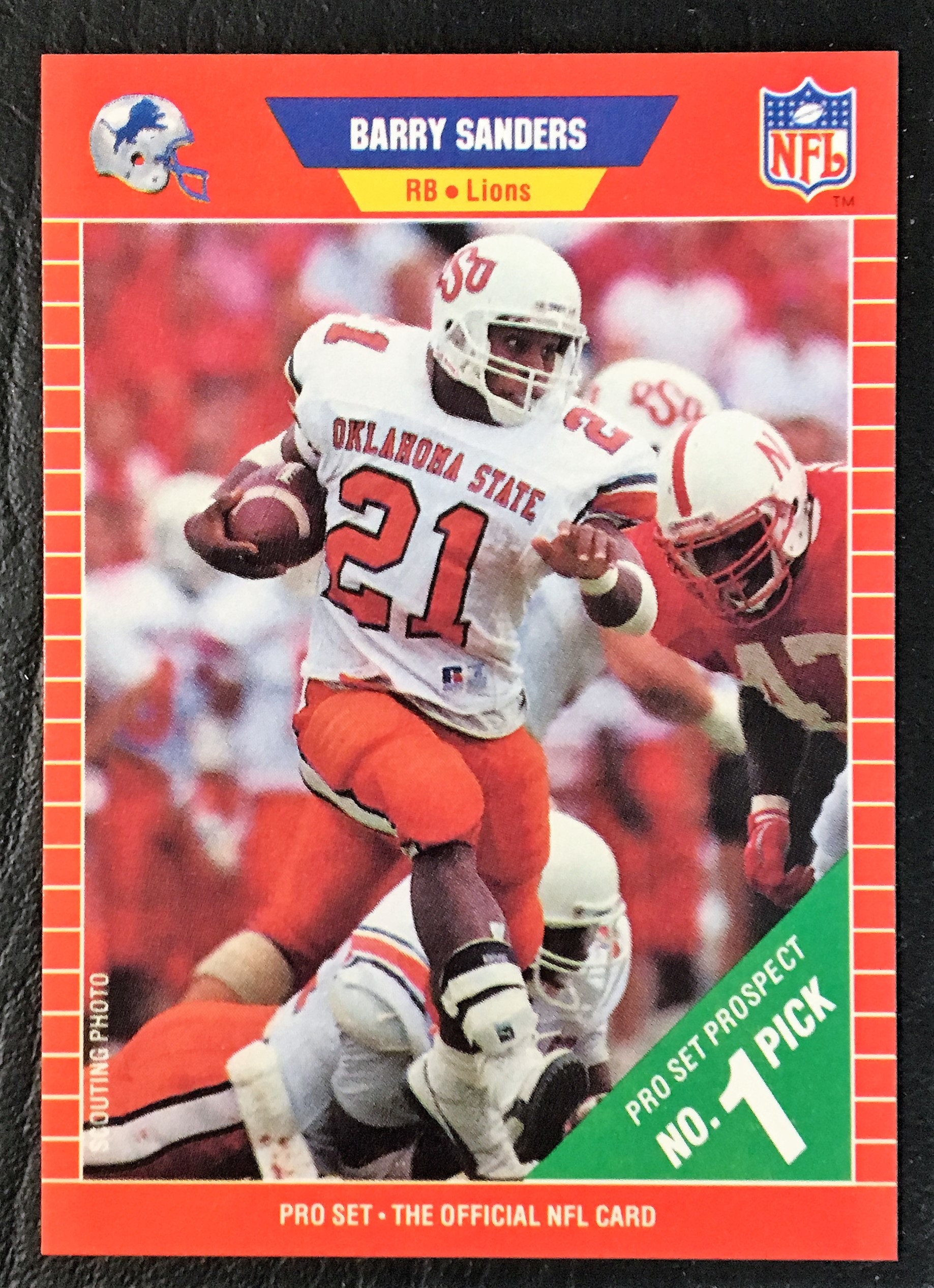 1989 Pro Set 494 Barry Sanders Rookie Card NM/MINT | Etsy