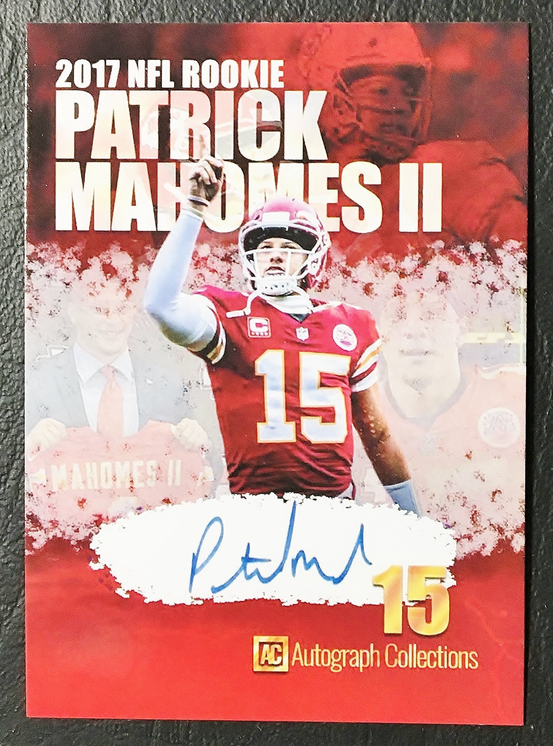 2017 Patrick Mahomes Rookie Facsimile Autograph Collection - Etsy