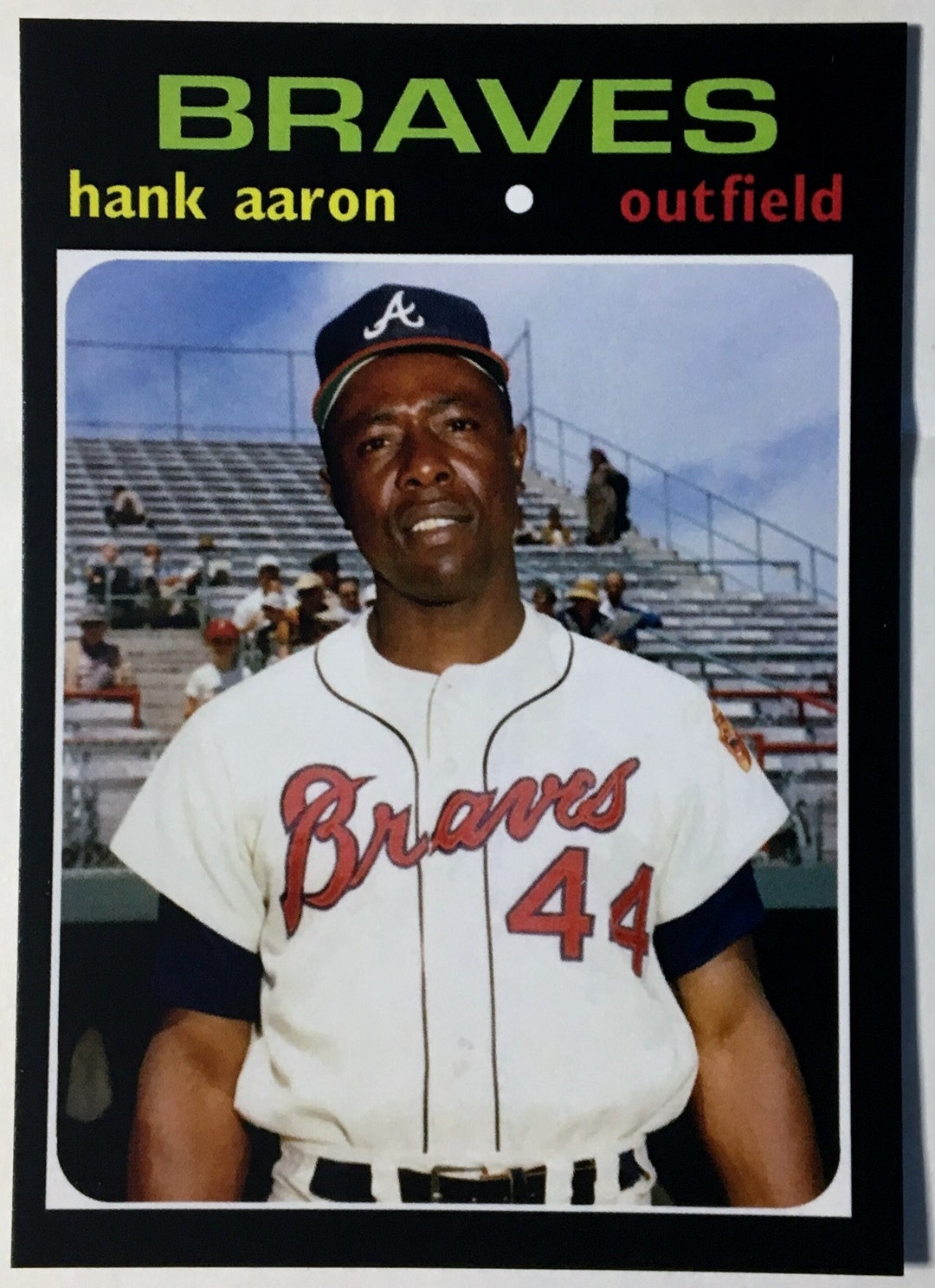 1971 400 Hank Aaron alternate Photo Reprint - Etsy