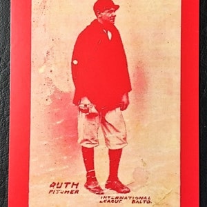 1914 Baltimore News Babe Ruth Rookie Reprint Red Mint - Etsy