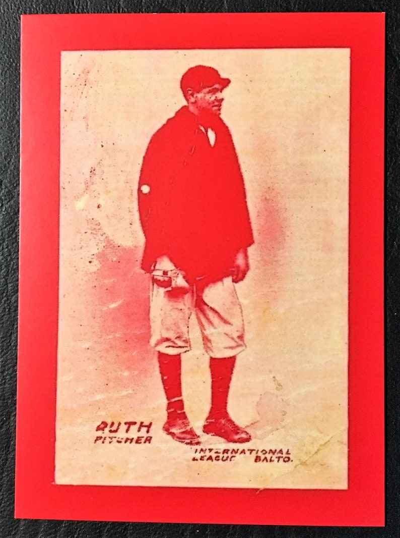 1914 Baltimore News Babe Ruth Rookie Reprint Red Mint - Etsy