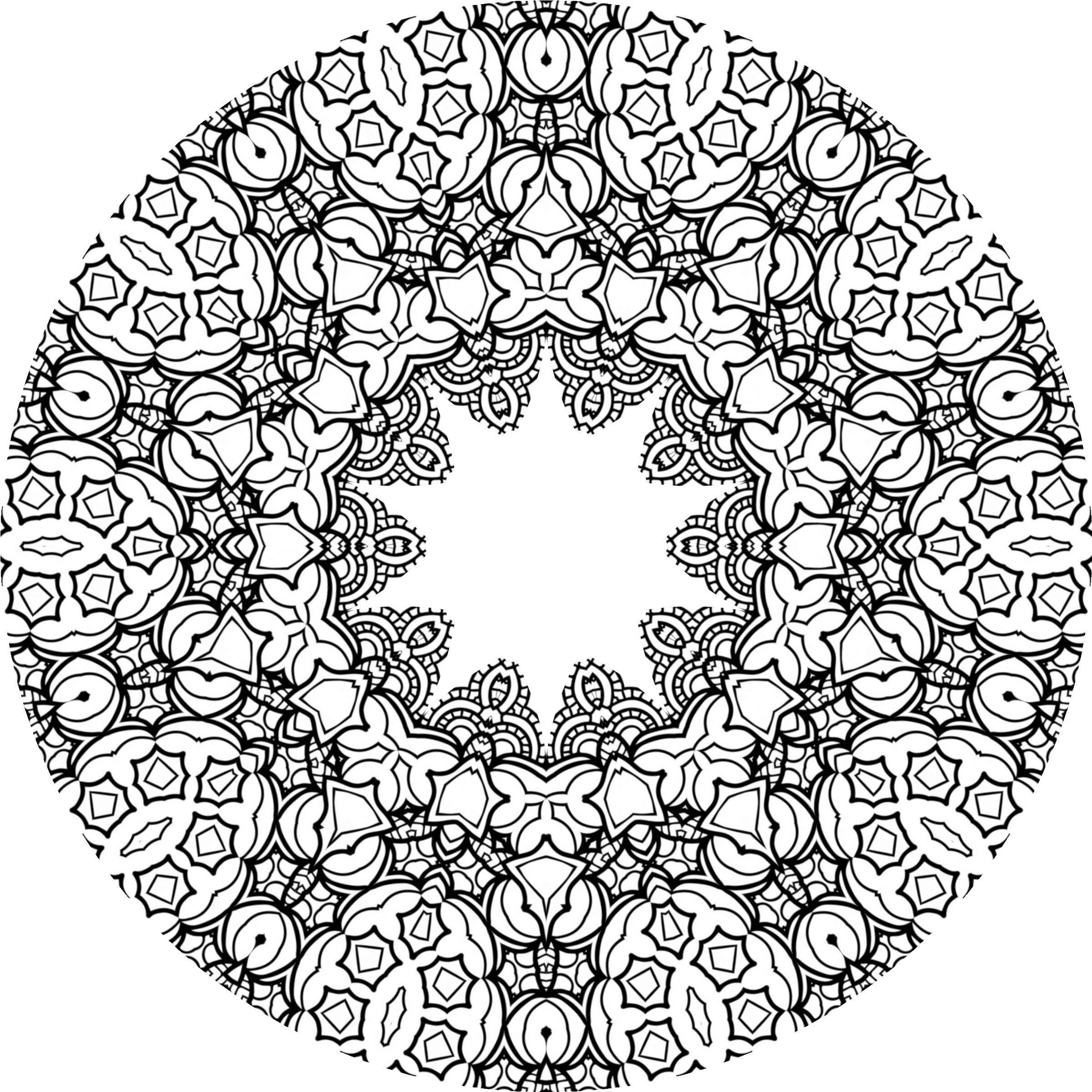 Get 50x Complex Mandalas Adult Coloring Book Pages With Commercial Use ...