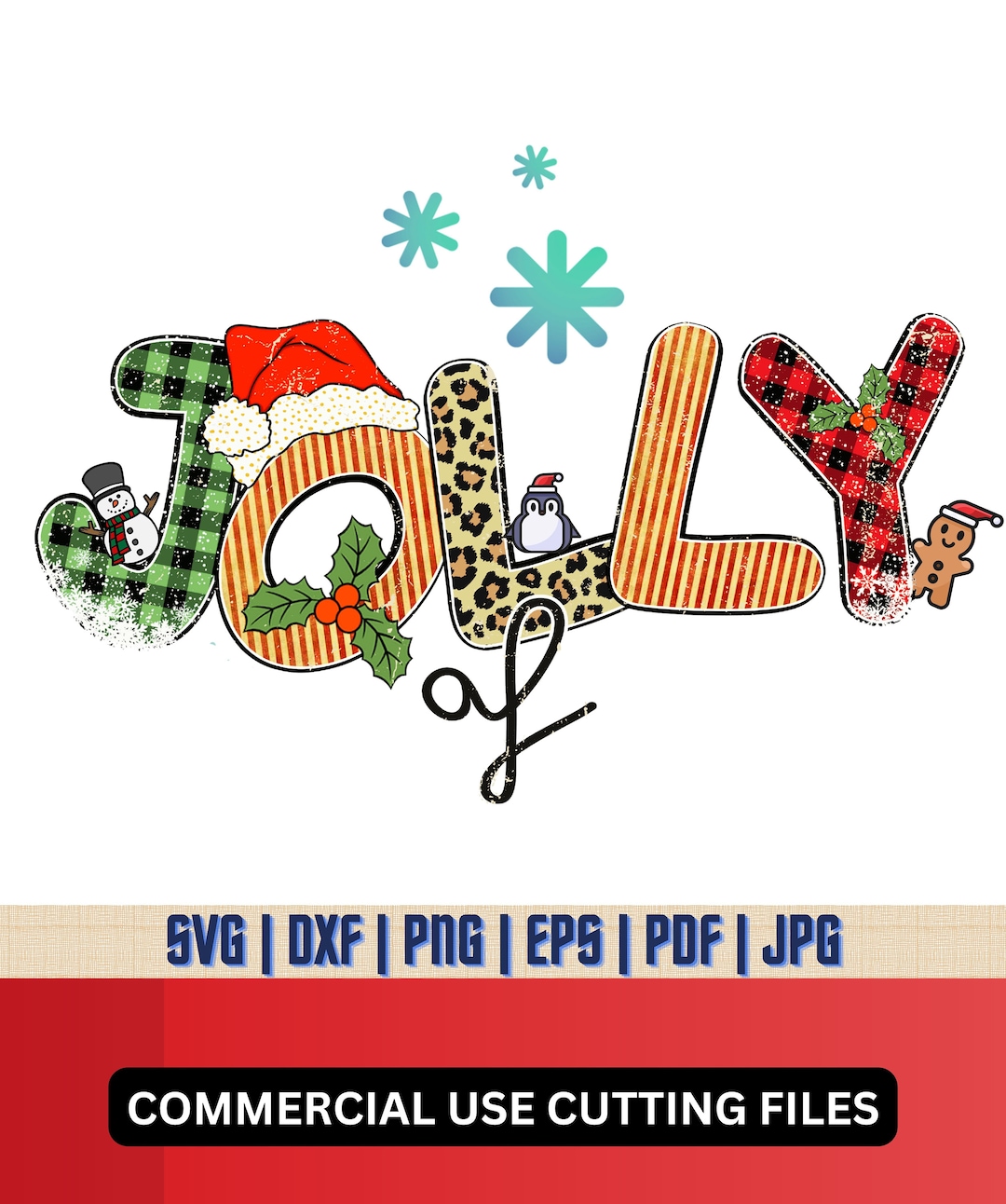 Jolly AF Svg Png Pdf, Holly Jolly Svg, Jolly Svg, Christmas Svg, Funny ...