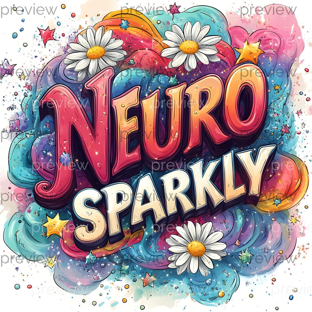 Neuro Sparkly Autism Spectrum ADHD Png, Autistic Spectrum Disorders Png ...