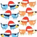 Handdrawn Santa Bluey and Bingo Longdog Christmas Present Tags | Bluey ...