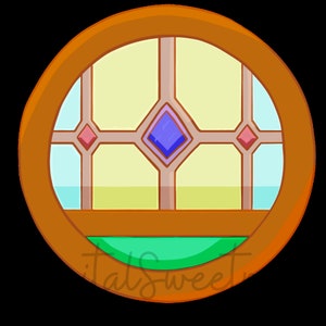 Hand Drawn Stained Glass Bluey Inspired Bedroom Art | Cartoon Stained ...