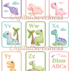 Dino ABC Flash Cards: Preschool Learning (digital Download) - Etsy
