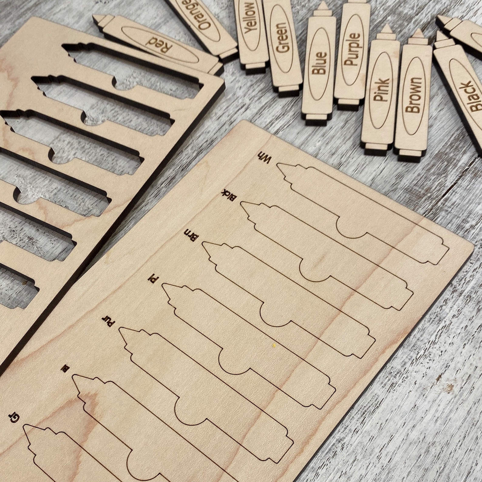 Crayon Puzzle SVG File - Etsy