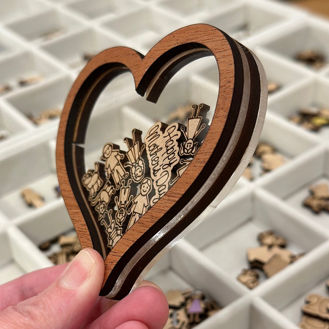 Shaker Heart With 41 Laser Ready Characters Included! SVG File ...
