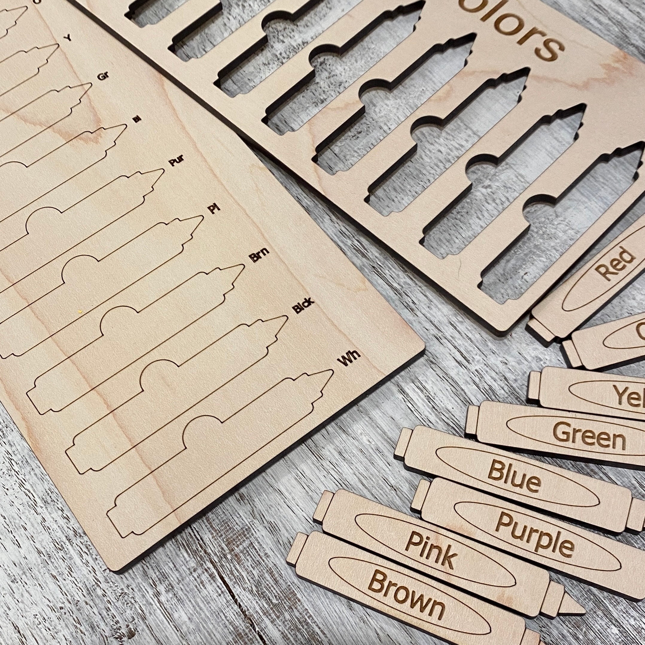 Crayon Puzzle SVG File - Etsy