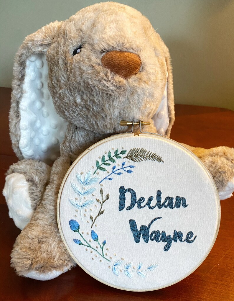 Custom Baby Name PDF Embroidery Pattern / Personalized Baby - Etsy