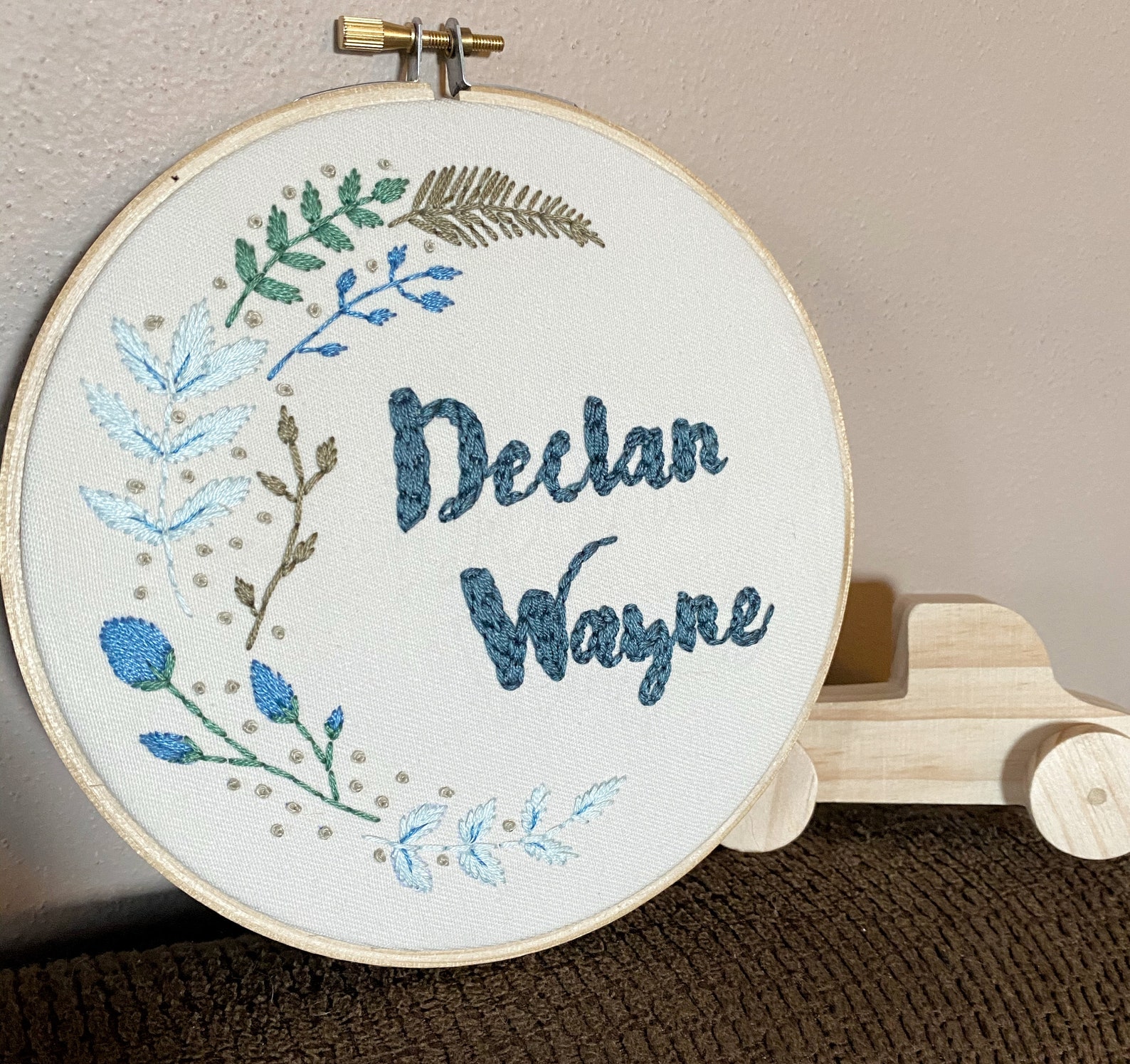 Custom Baby Name PDF Embroidery Pattern / Personalized Baby - Etsy