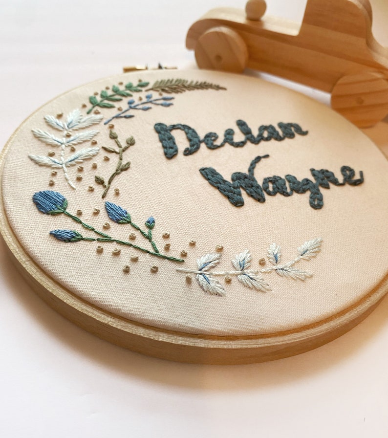 Custom DIY Baby Name Embroidery Kit / Baby Name Sign - Etsy