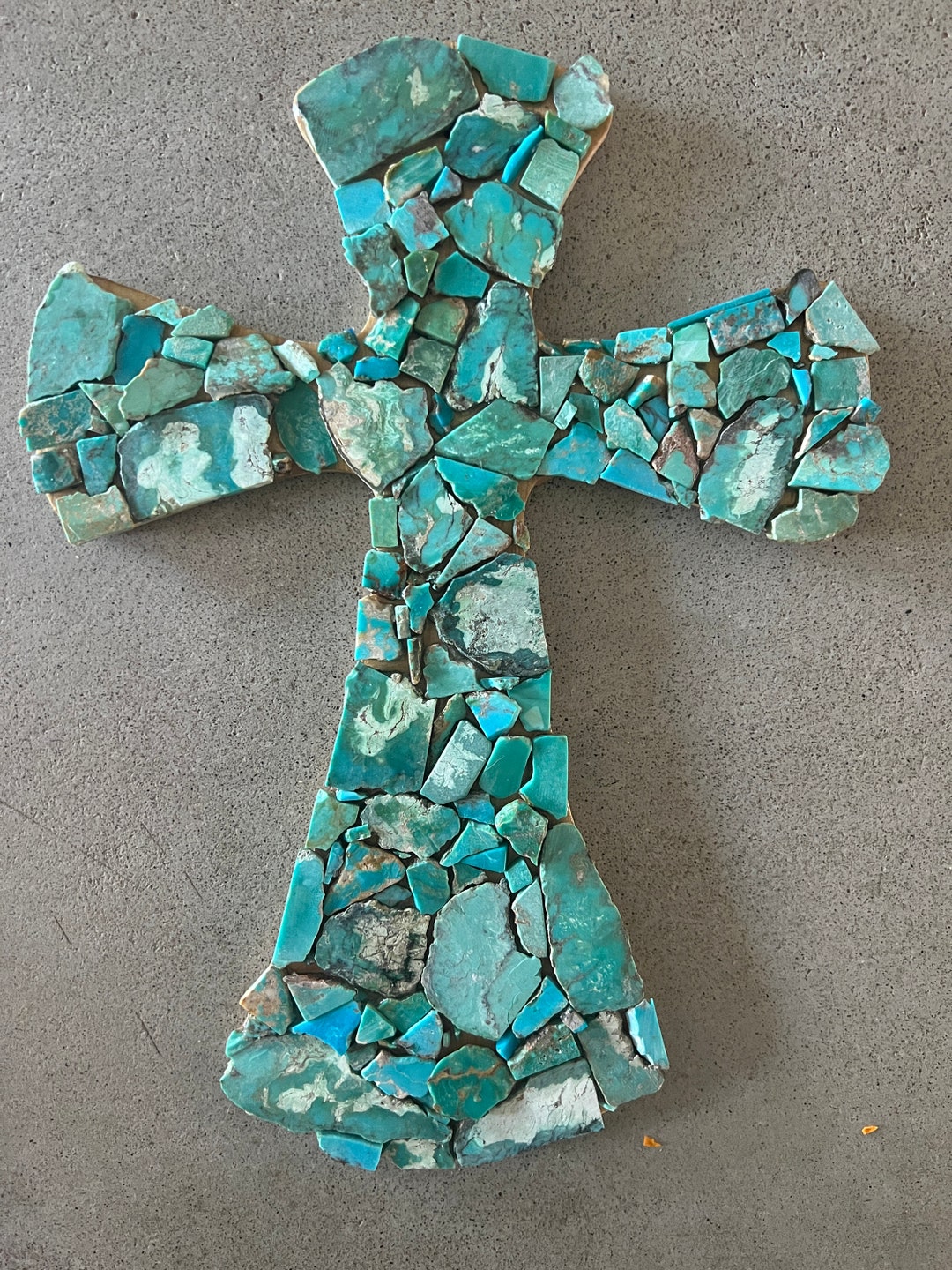 Gorgeous Old Stock Turquoise Large Cross Home Decor Wall Hanging ...