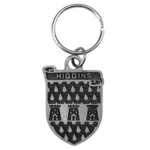 Higgins Irish Coat of Arms Pewter Key Chain - Etsy