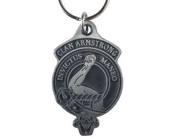Farquharson Clan Crest Solid Pewter Key Chain Scottish Clan - Etsy
