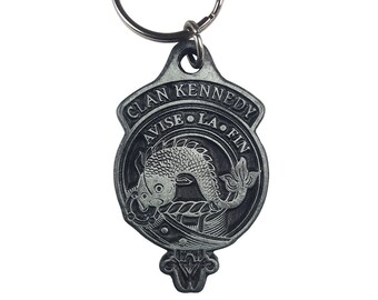 Douglas Clan Crest Solid Pewter Key Chain Scottish Clan | Etsy