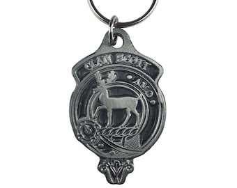 Sinclair Clan Crest Solid Pewter Key Chain Scottish Clan | Etsy