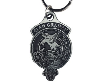 Douglas Clan Crest Solid Pewter Key Chain Scottish Clan - Etsy