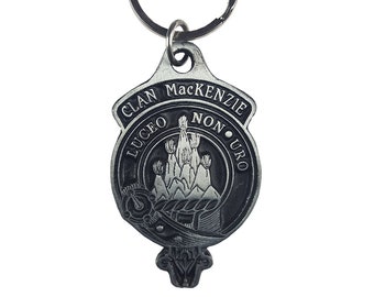 Mackintosh Clan Crest Solid Pewter Key Chain Scottish Clan - Etsy