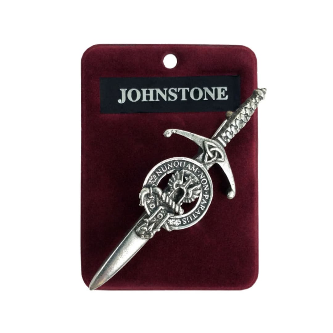 Johnstone Clan Crest Kilt Pin - Gaelic Themes Kilt Pin - Nunquam Non ...