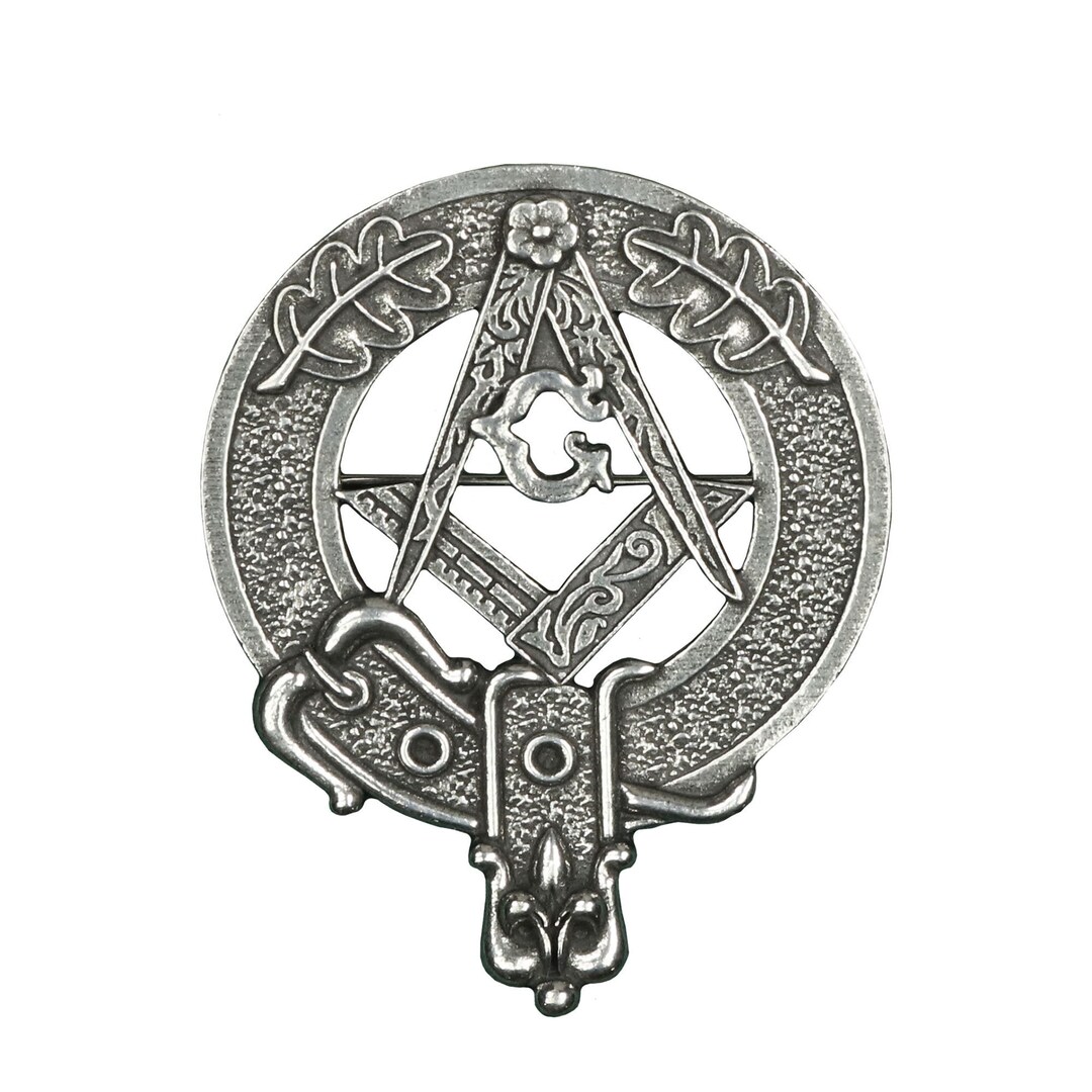 Masonic (freemason) Cap Badge/brooch - Square and Compasses - Made in ...