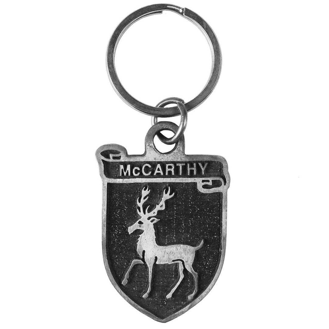 Mccarthy Irish Coat of Arms Pewter Key Chain - Etsy