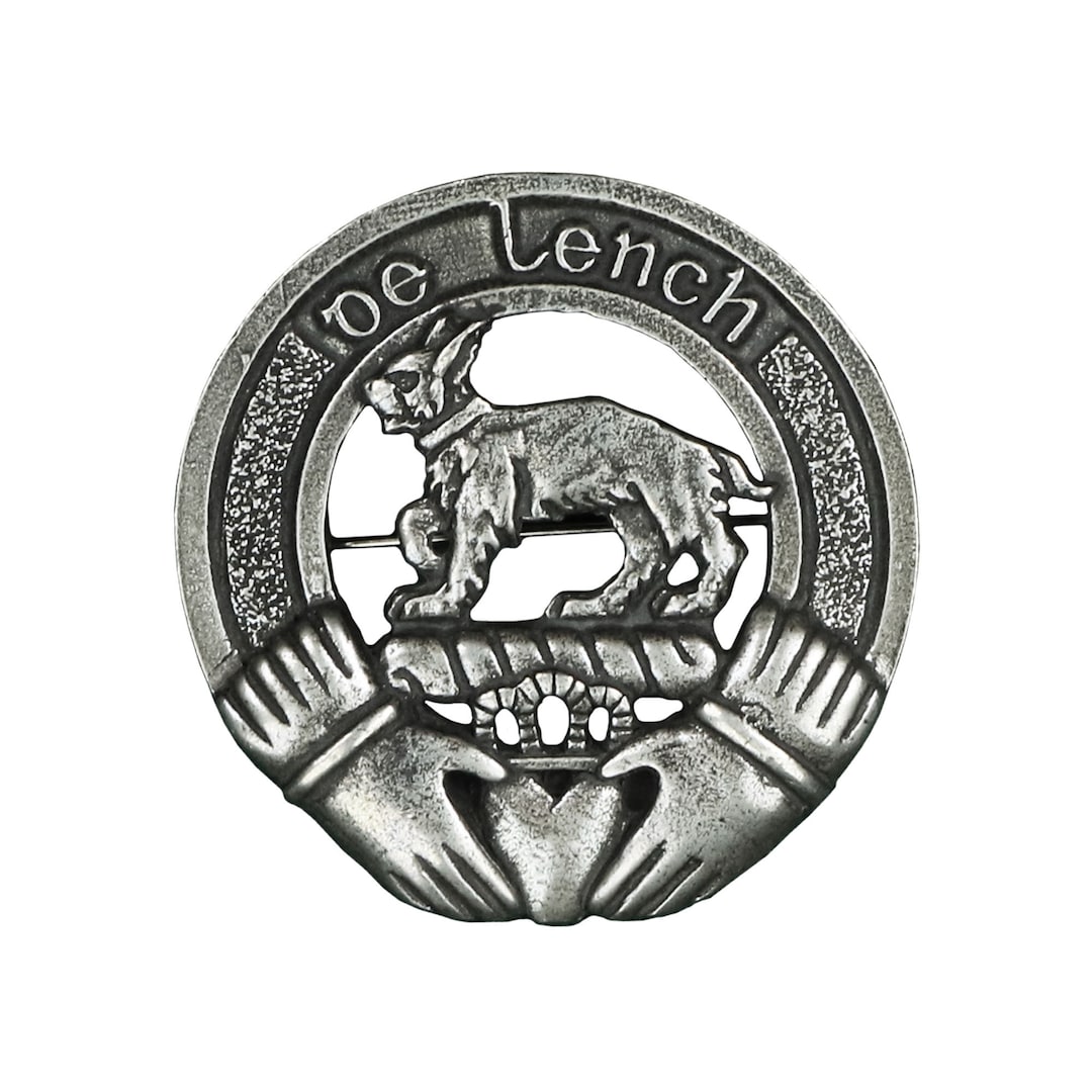 Lynch (de Lench) Irish Family Crest Cap Badge/brooch - Made in Scotland ...